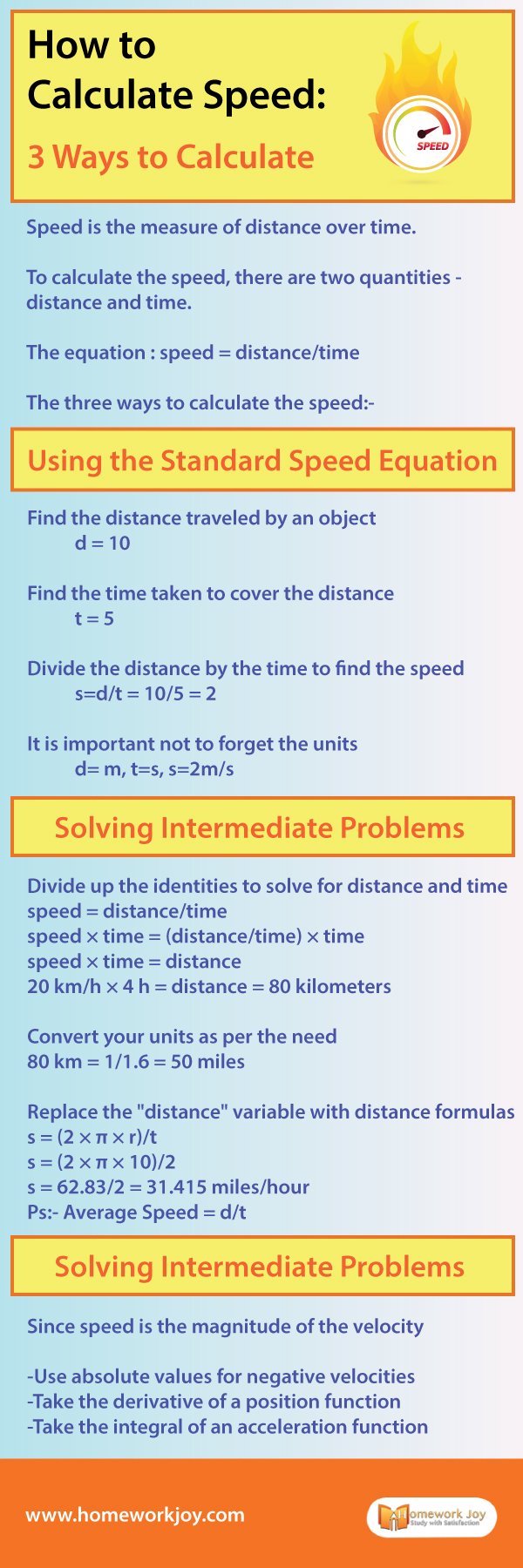How To Calculate Speed 3 Ways To Calculate